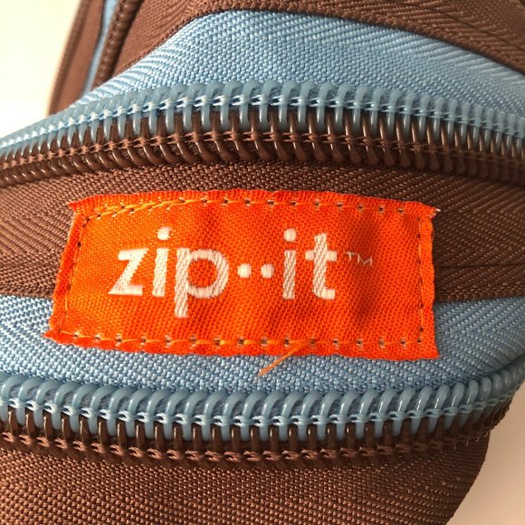 Zip It | Bags | Zipit Large Zip It Tote Bag Zipper Green Blue | Poshmark